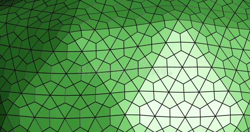 Render with Green Triangle Tiles Stock Illustration - Illustration of ...