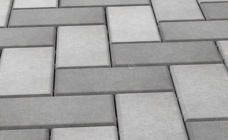 Render of Grey Lock Paving Texture. Stock Illustration - Illustration ...
