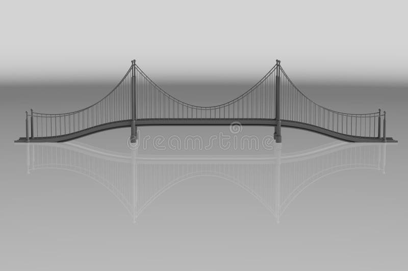 Render Illustration Architecture Bridge Stock Illustration ...