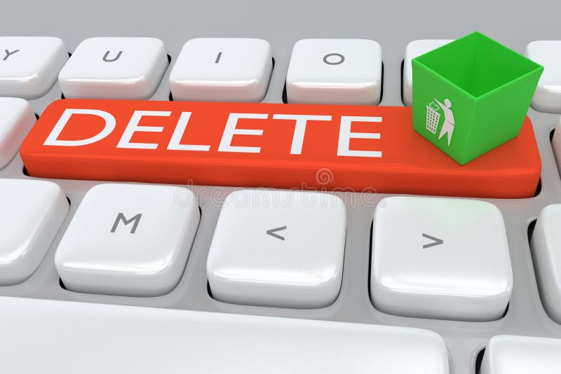 Delete Button Keyboard Stock Illustrations 652 Delete Button Keyboard