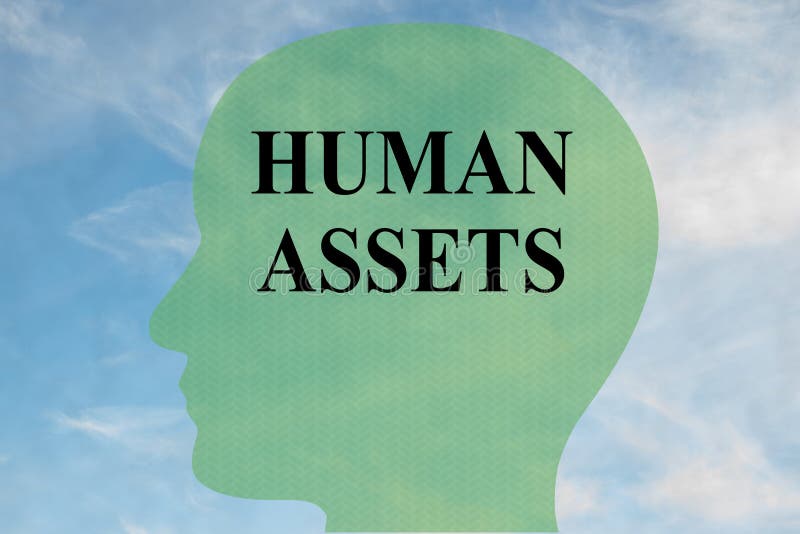 HUMAN ASSETS concept stock illustration. Illustration of development ...