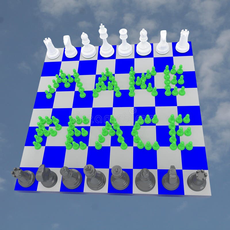 Let`s make peace stock illustration. Illustration of horns - 135569351