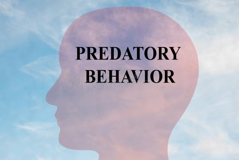 PREDATORY BEHAVIOR concept stock illustration. Illustration of ...