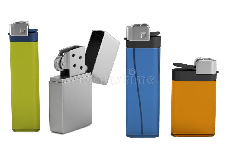 Render of lighter stock illustration. Illustration of realistic - 38717764