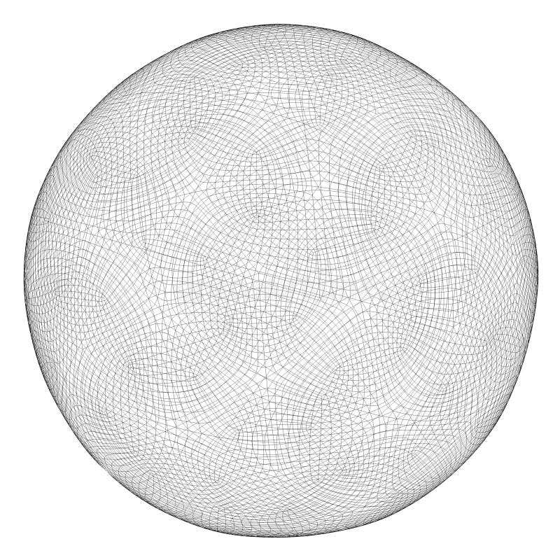 Render lines globe stock illustration. Illustration of abstraction ...