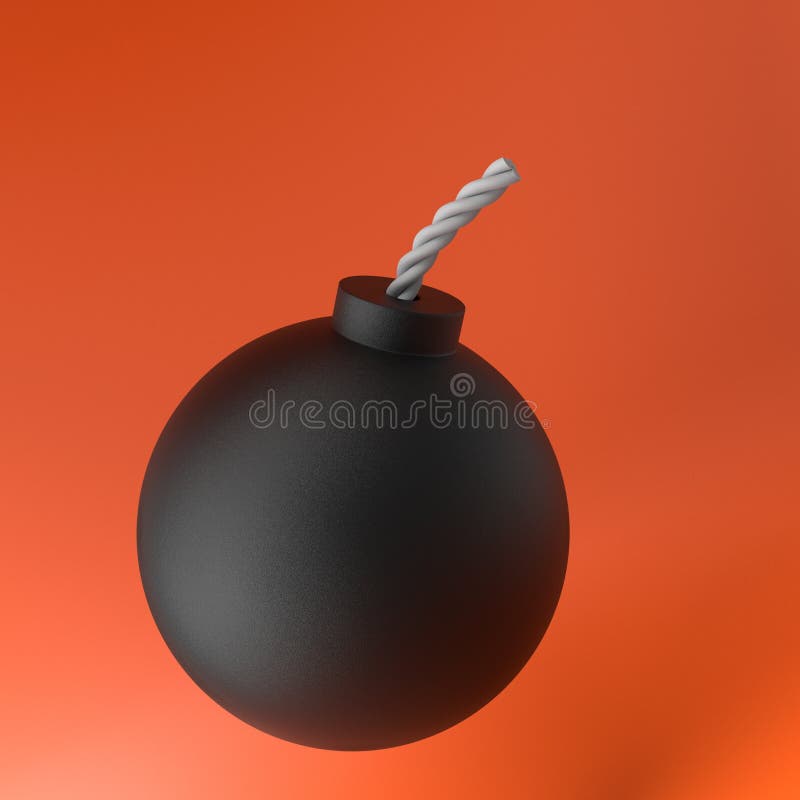 Render of a Medieval Bomb with Felit Stock Illustration - Illustration ...