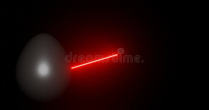 Render with Metallic Egg Reflective Red Laser Stock Video - Video of ...