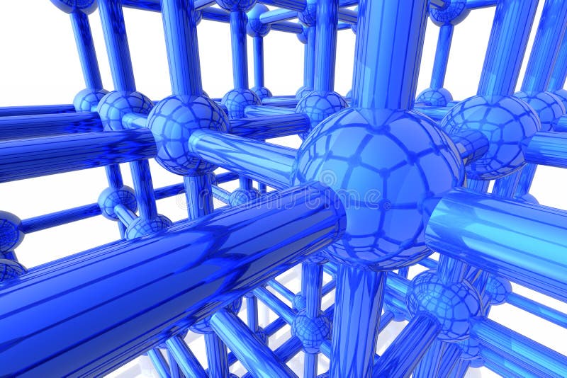 3D Render Molecule stock illustration. Illustration of chemistry - 2277816