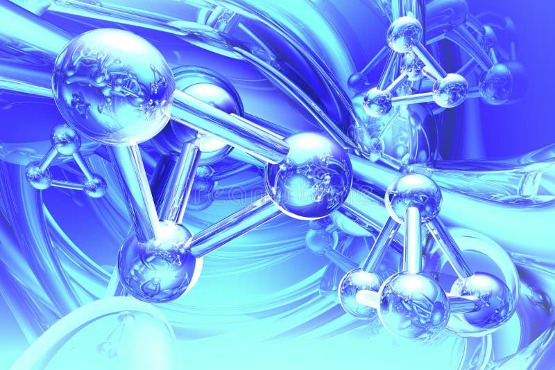 3D Render Molecule stock illustration. Illustration of chemistry - 2277816