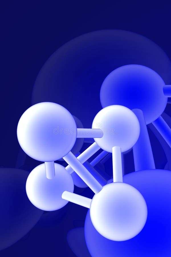 3D render of molecule stock illustration. Illustration of human - 17388300