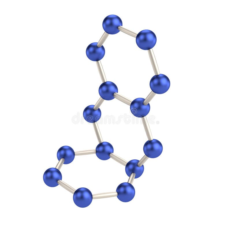 3D Render Molecule stock illustration. Illustration of chemistry - 2277816