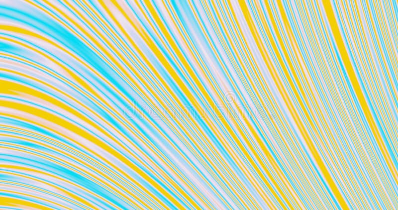 Render with Multicolor Rounded Stripes Background Stock Illustration ...