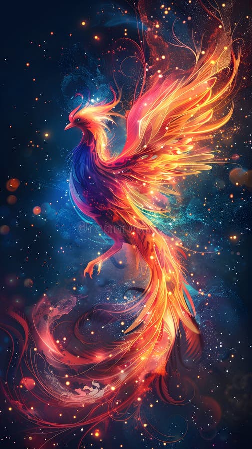 Render Neon Color Light Phoenix Background, the Phoenix Wallpapers are ...