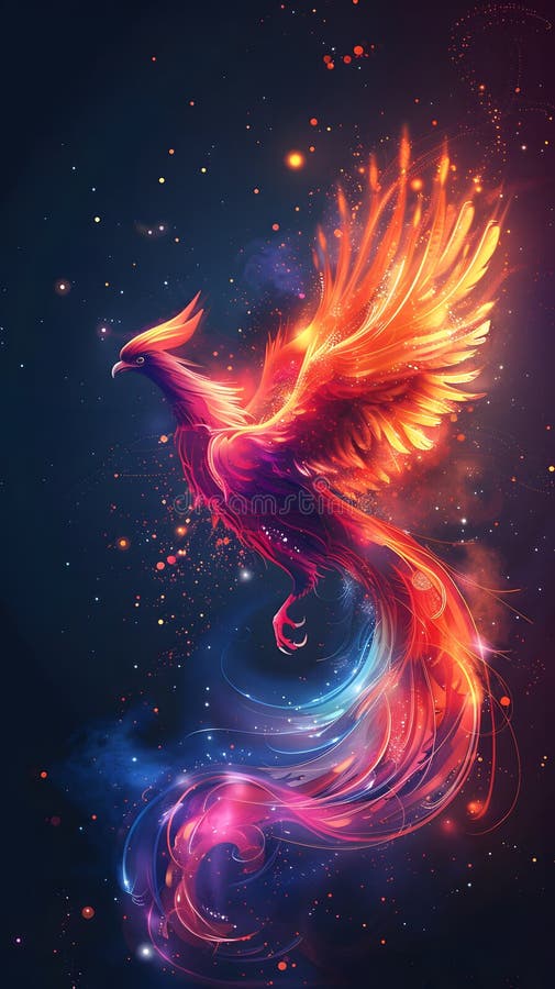 Render Neon Color Light Phoenix Background, the Phoenix Wallpapers are ...