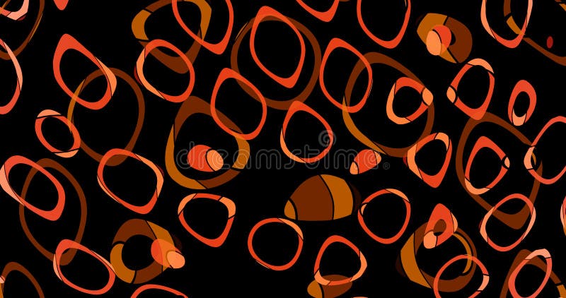 Render with Orange Curved Rounded Shapes Stock Illustration ...