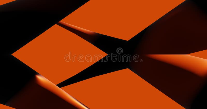 Render with Orange Sharp Cones on a Changing Background Stock ...