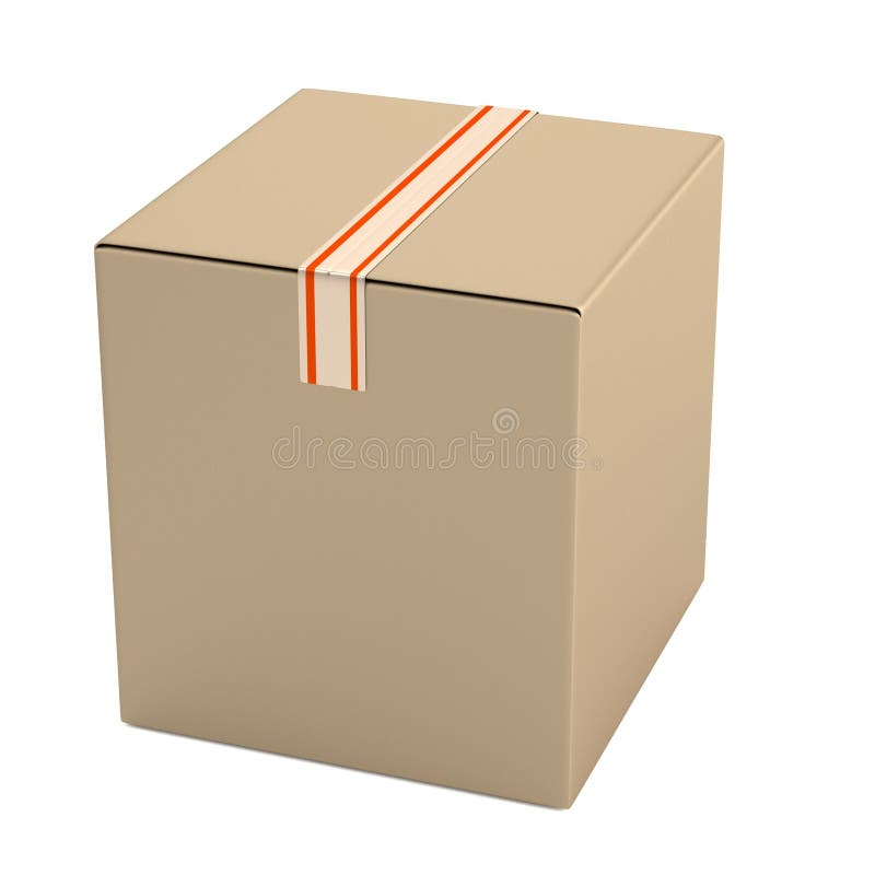 Render of package stock illustration. Illustration of cartoon - 40261359