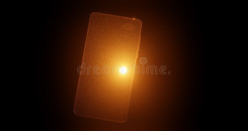 Render with a Phone Made of Particles Stock Illustration - Illustration ...