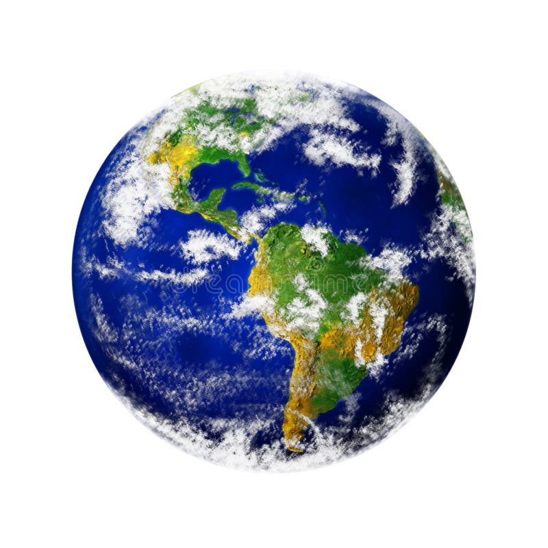 Beautiful Realistic Planet Earth Hi-res Clouds Stock Photo ...