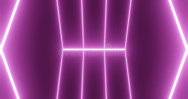Render with Purple Vertical Neon Lines Stock Illustration ...