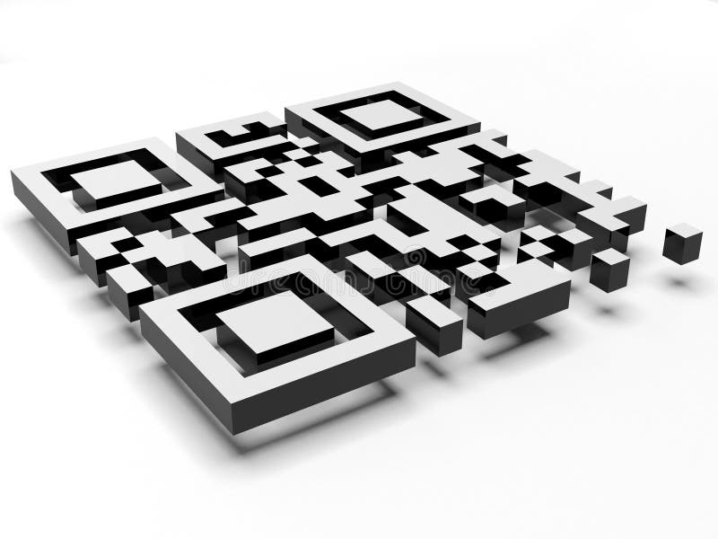 QR Code Maze with Solution in Red Stock Vector - Illustration of ...