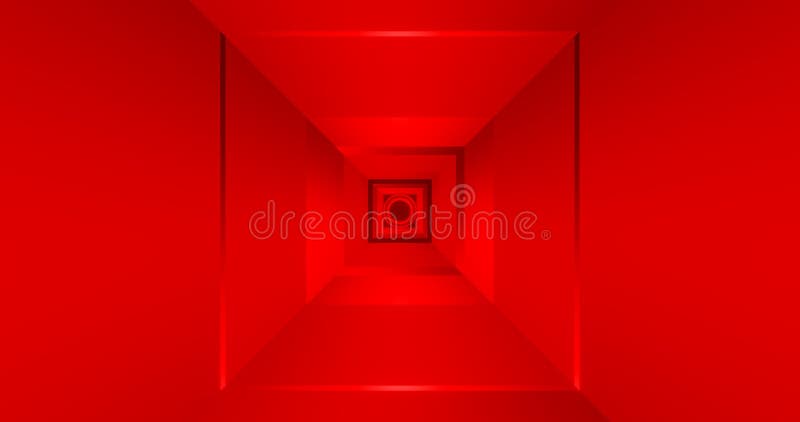 Render with Red Background of Squares and Circle Stock Illustration ...