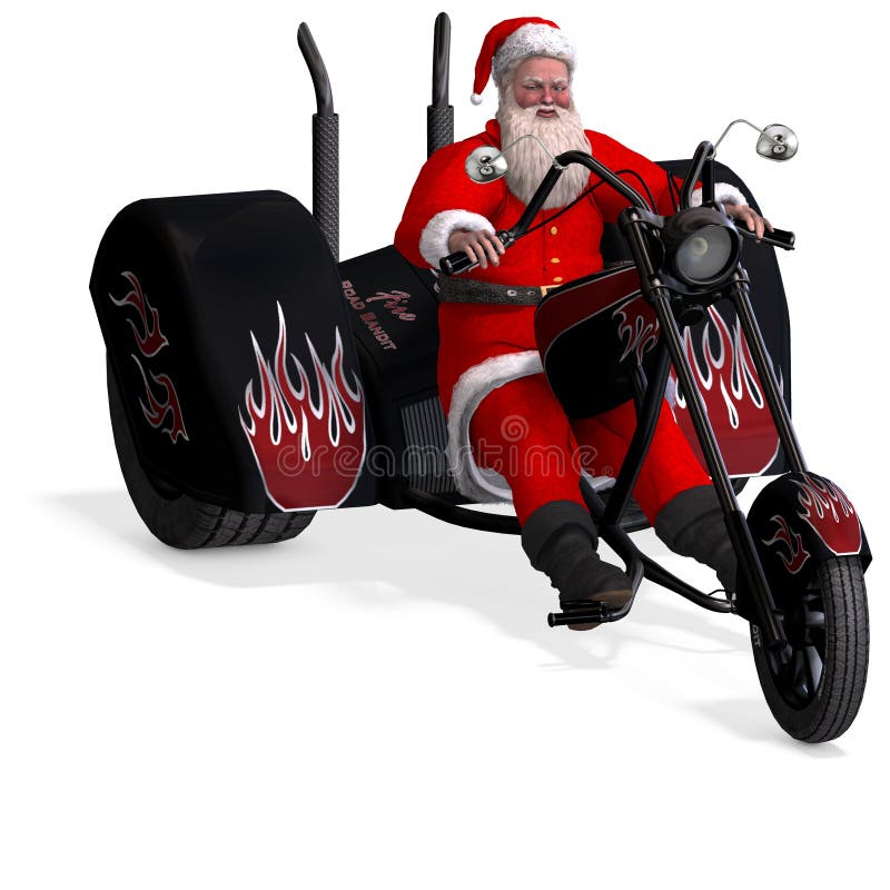 Santa Chopper 3 editorial photo. Illustration of winter - 1490306