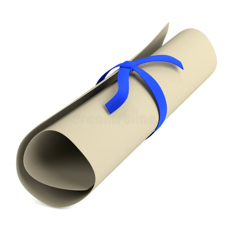 3d render of scroll stock illustration. Illustration of history - 40261495