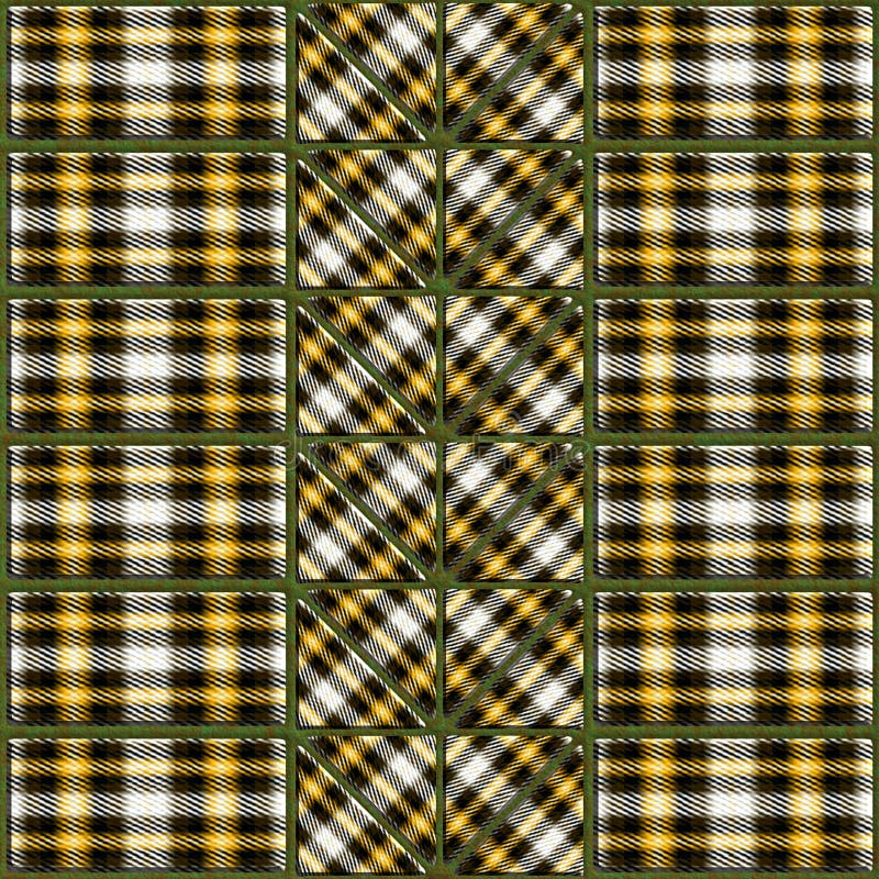 Render of Seamless Cloth Motive Background Tile Stock Illustration ...