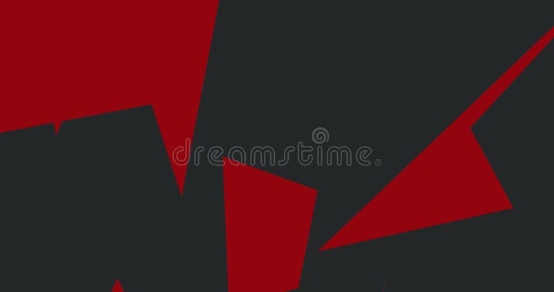 Render with Simple Flat Geometric Background of Red Objects on Cool ...