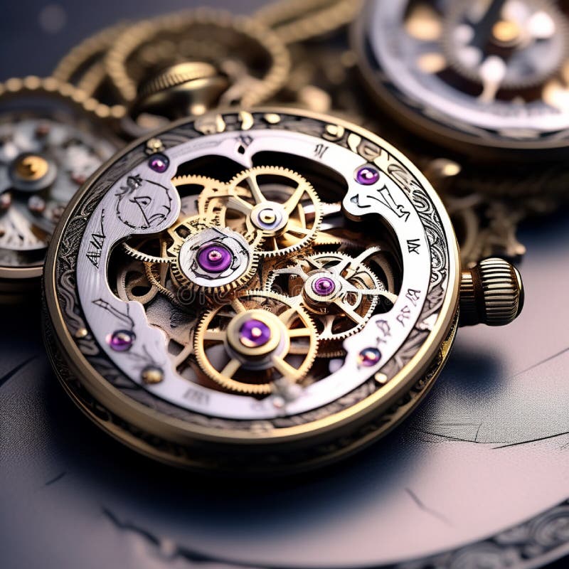 Render a Vintage Inspired Clock with Intricate Floral Patterns on Its ...