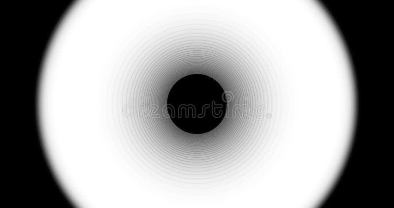 Render with White Discs on Black Background Stock Illustration ...