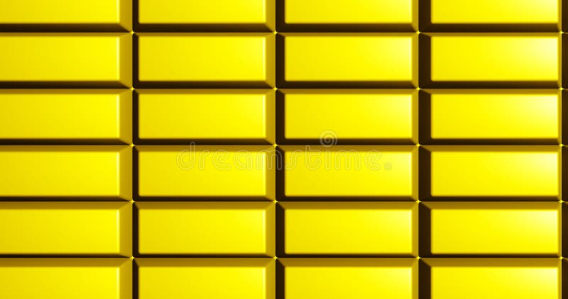 Render with Yellow Gold Bars on Top Stock Illustration - Illustration ...