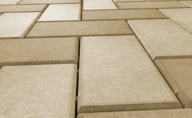 Render of Yellow Lock Paving Texture. Stock Illustration - Illustration ...