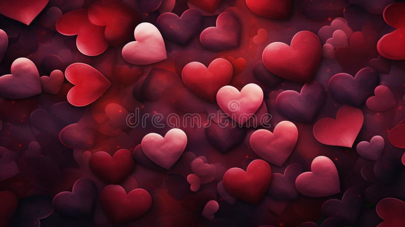 Rendered 3d Hearts Images Front View Stock Image - Image of card ...