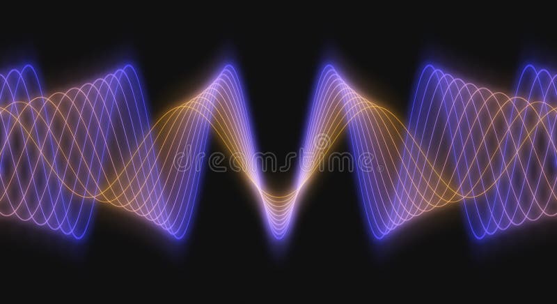 Rendered 3D Wave Forms stock illustration. Illustration of visual - 5318728