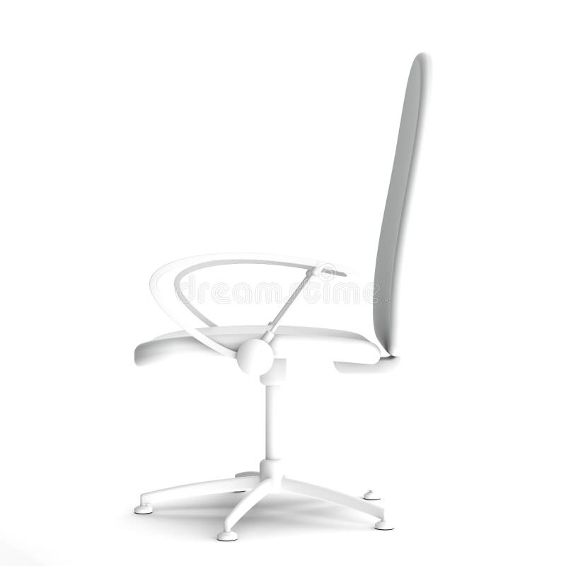 Rendered 3d white chair stock illustration. Illustration of isolated ...