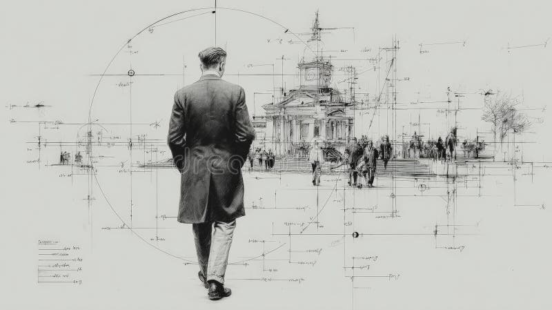 Architectural Human Figure Stock Illustrations – 514 Architectural ...