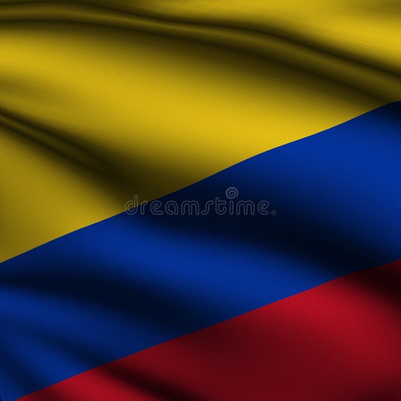 Flag of the Colombia stock illustration. Illustration of america - 6892479