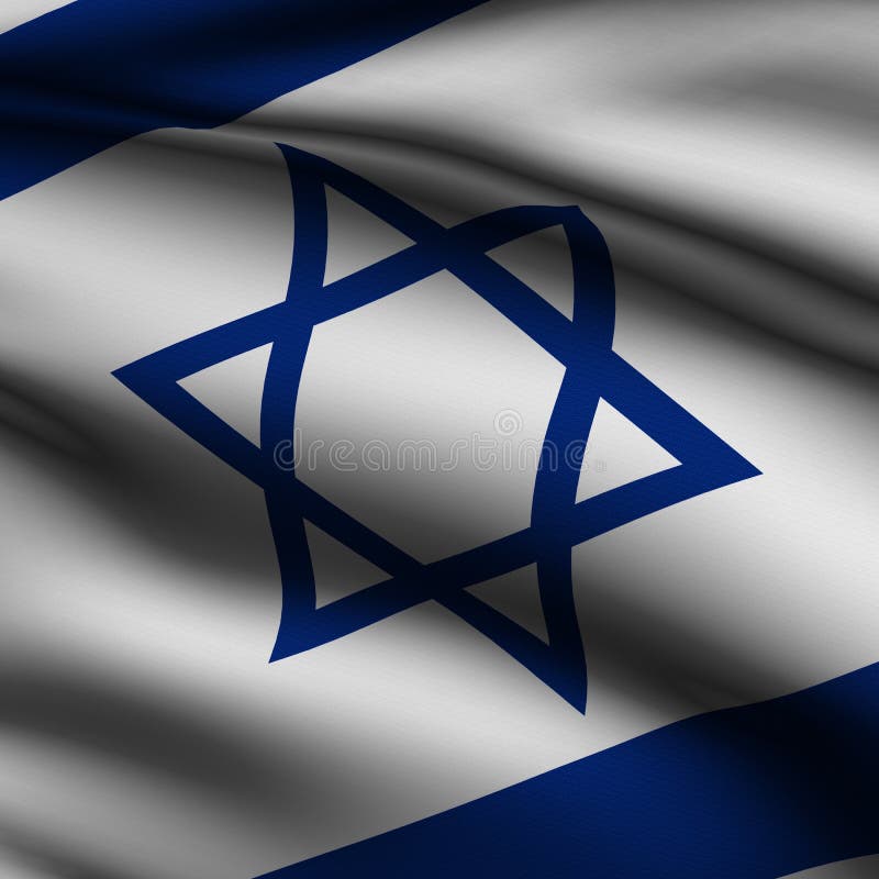 Israeli Flag Closeup stock image. Image of macro, square - 4870681