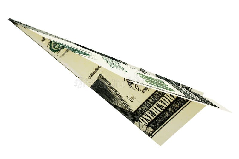 Wedge of Paper Airplanes Out Dollars Stock Illustration - Illustration ...