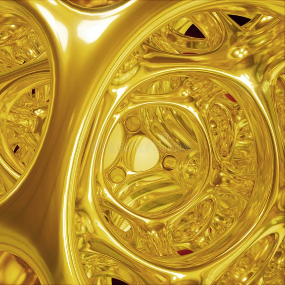 Rendering Abstract Bionic Structure Stock Illustration - Illustration ...