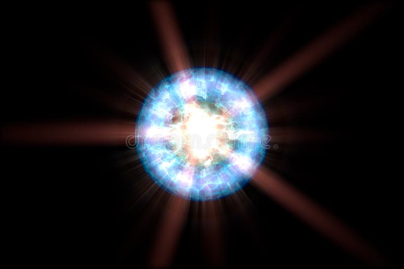 3D Rendering, Blue Flame Effect Stock Illustration - Illustration of ...