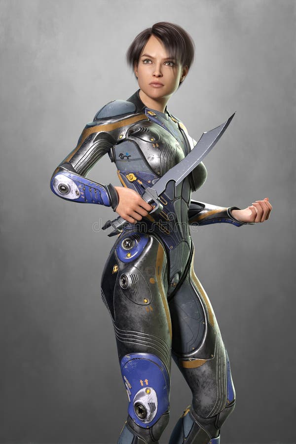 Female Science Fiction Officer Stock Illustrations – 238 Female Science ...