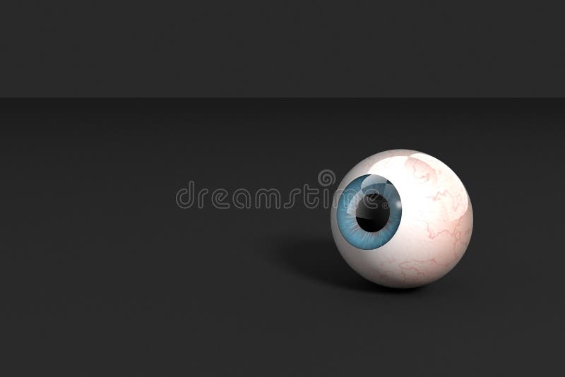 3d Rendering, Realistic Human Eye Model Stock Illustration ...