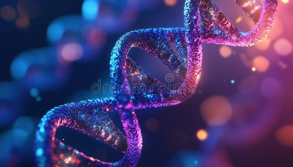 Rendering the Complementary Strand of Dna or Rna Stock Image - Image of ...