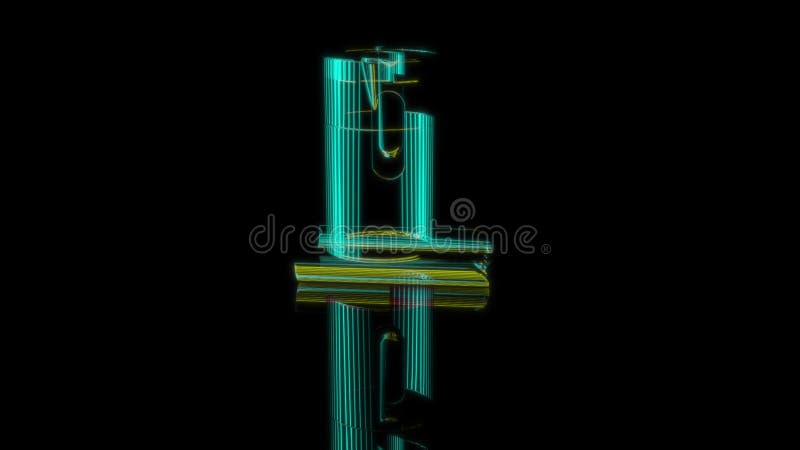 Rendering 3D Animation, Kettle Model on a Black Background Stock Video ...