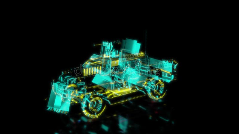 Rendering 3D Animation, VISUAL EFFECTS Military Armored Car Model on a ...