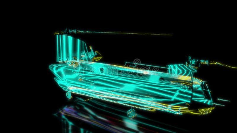 Rendering 3D Animation, VISUAL EFFECTS Military Helicopter Model on a ...