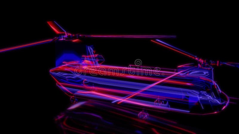 Rendering 3D Animation, VISUAL EFFECTS Military Helicopter Model on a ...
